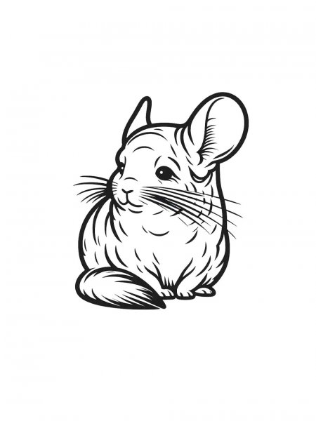 Chinchilla coloring pages