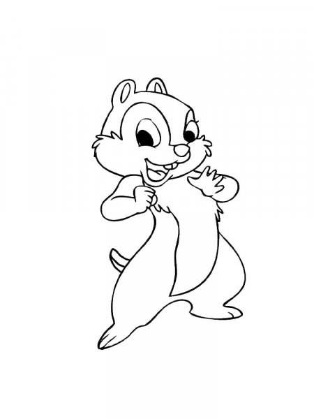 Chipmunk coloring pages