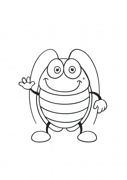 Cockroach coloring pages