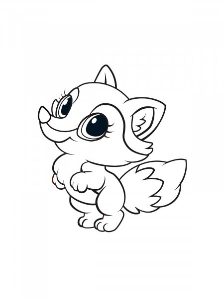 Cute Fox coloring pages