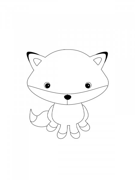 Cute Fox coloring pages