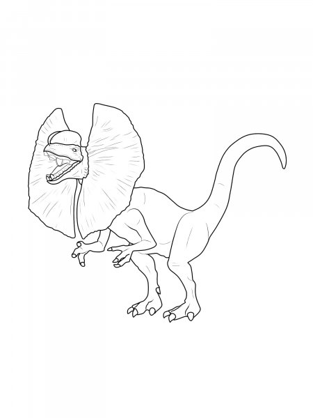 Dilophosaurus coloring pages