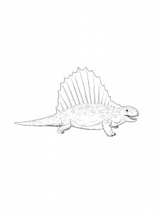Dimetrodon coloring pages