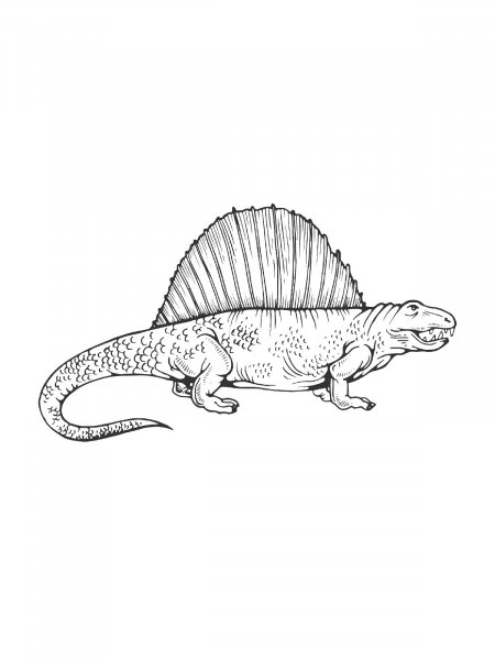 Dimetrodon coloring pages