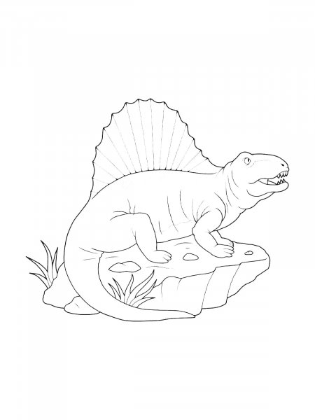 Dimetrodon coloring pages