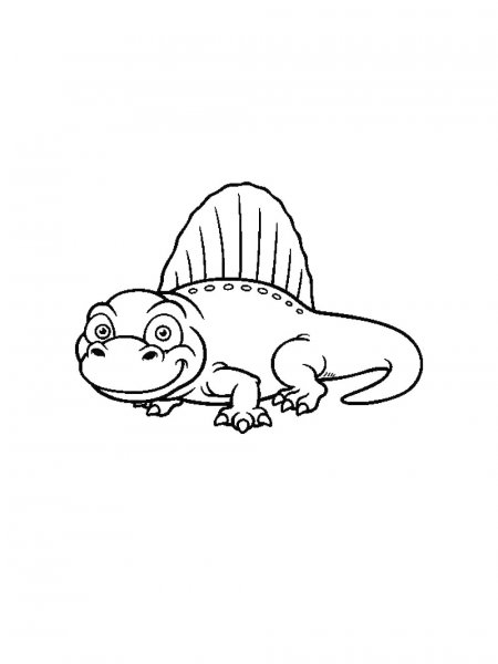 Dimetrodon coloring pages