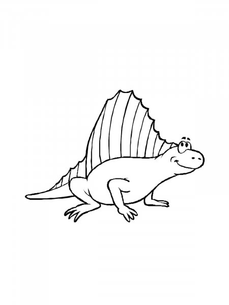 Dimetrodon coloring pages
