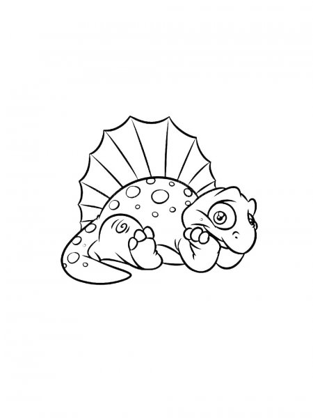 Dimetrodon coloring pages