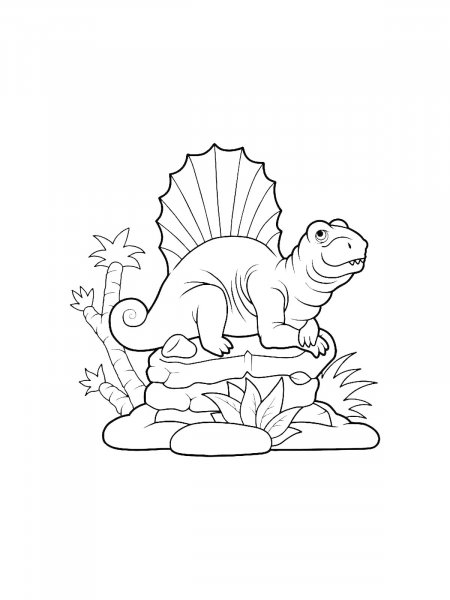 Dimetrodon coloring pages