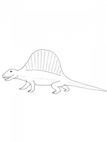 Dimetrodon coloring pages