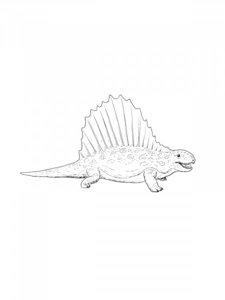 Dimetrodon coloring pages