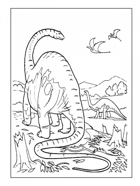 Diplodocus coloring pages