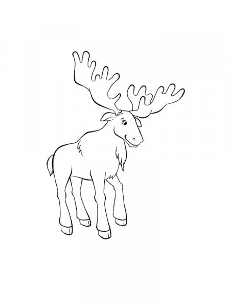Elk coloring pages