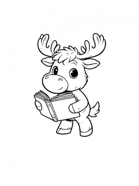 Elk coloring pages
