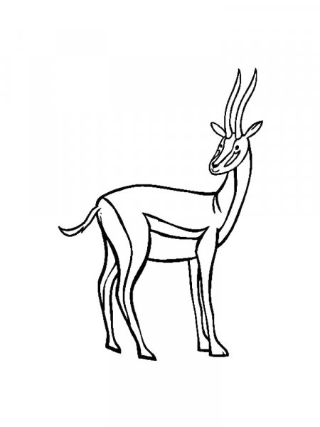 Gazelle coloring pages
