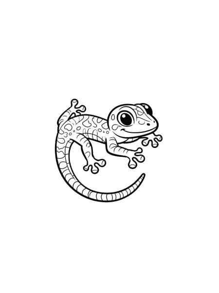 Gecko coloring pages