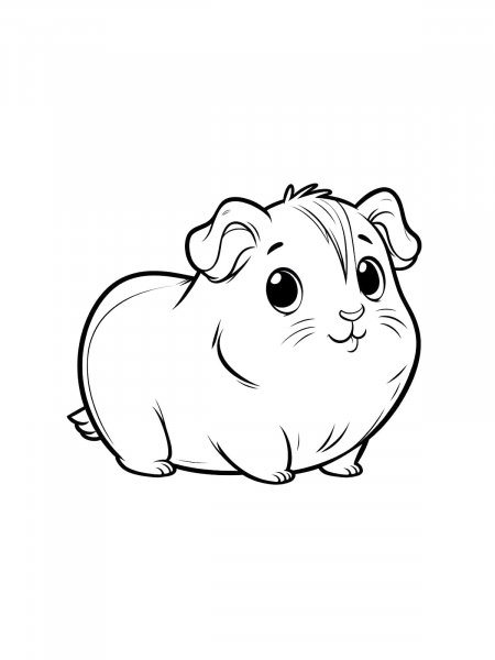 Guinea Pig Coloring Pages (Free Printables for Kids)
