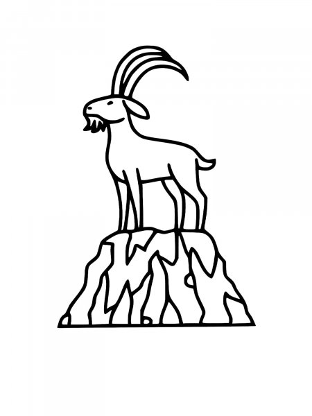 Ibex coloring pages