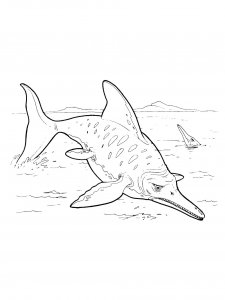 Ichthyosaur coloring pages
