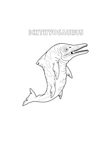 Ichthyosaur coloring pages
