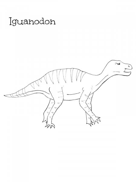 Iguanodon coloring pages
