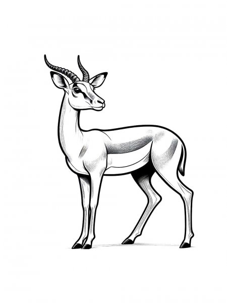 Impala coloring pages