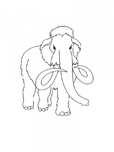 Mammoth coloring pages