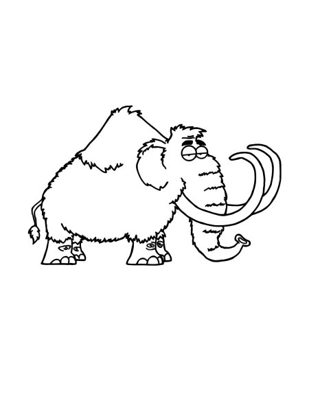 Mammoth coloring pages