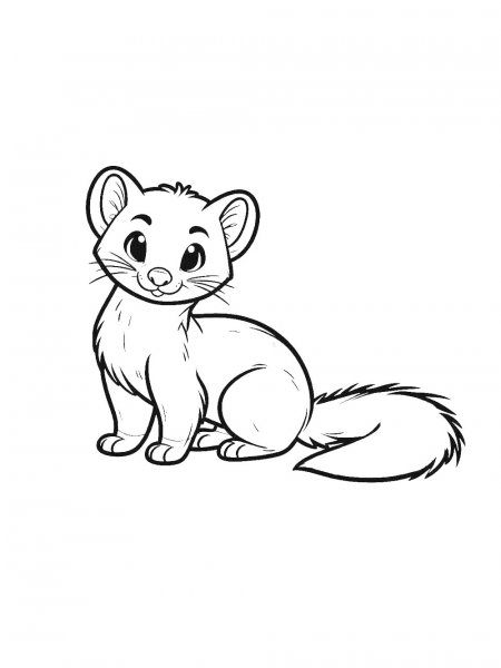 Marten coloring pages