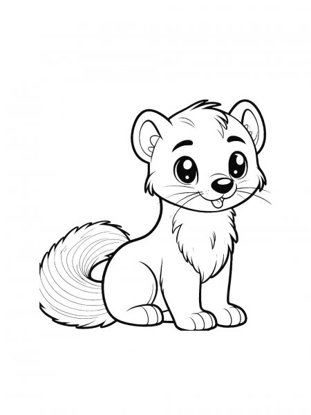 Marten coloring pages