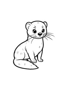 Mink coloring pages