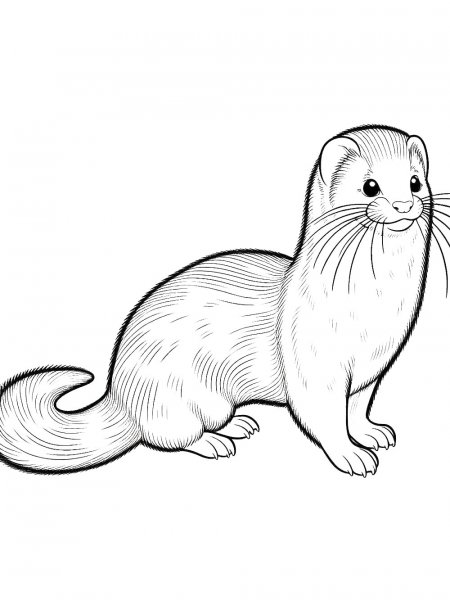 Mink coloring pages