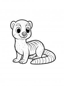 Mongoose coloring pages