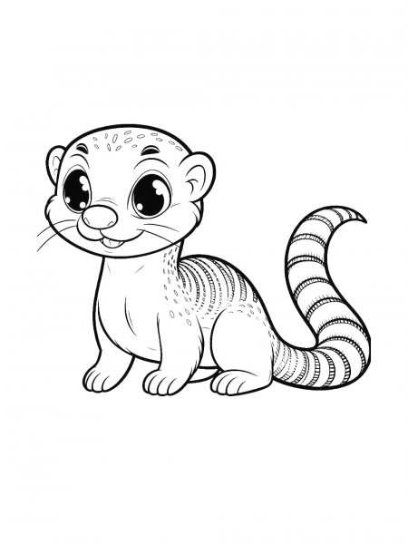 Mongoose coloring pages