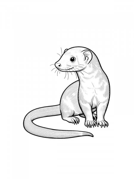 Mongoose coloring pages
