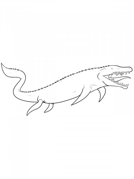 Mosasaurus coloring pages
