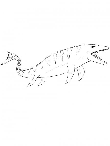 Mosasaurus coloring pages