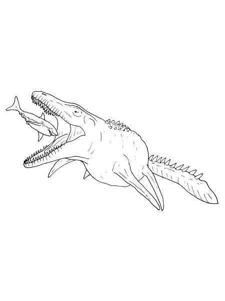 Mosasaurus coloring pages