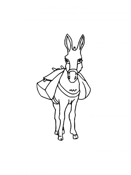 Mule coloring pages
