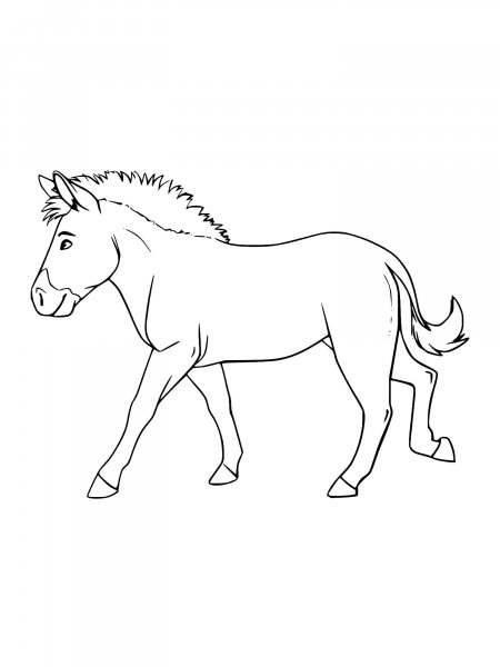 Mule coloring pages