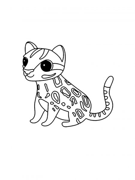 Ocelot coloring pages
