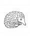 Pangolin coloring pages