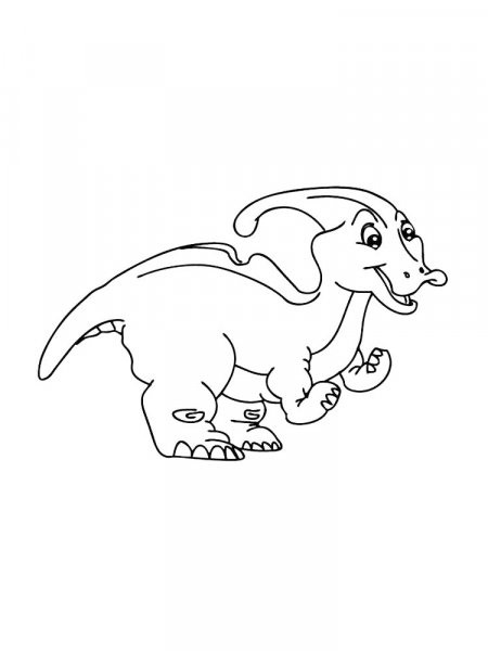 Parasaurolophus coloring pages