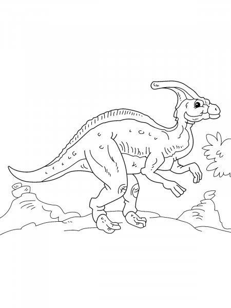 Parasaurolophus coloring pages