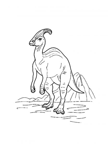 Parasaurolophus coloring pages
