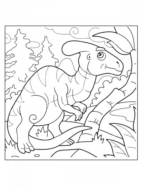 Parasaurolophus coloring pages