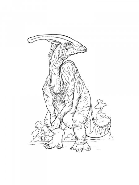 Parasaurolophus coloring pages