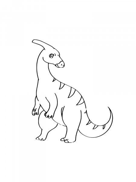 Parasaurolophus coloring pages
