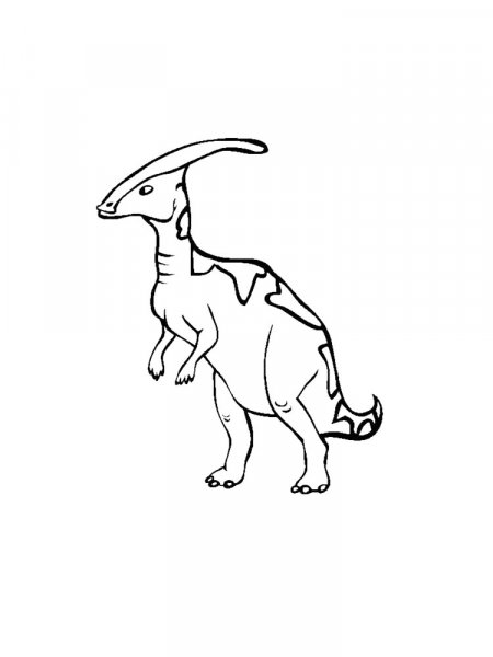 Parasaurolophus coloring pages