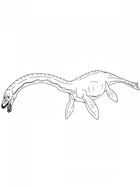 Plesiosaurus coloring pages